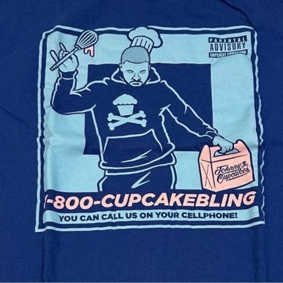 Johnny Cupcakes | Tops | Johnny Cupcakes Girls Blue Medium Tshirt ...